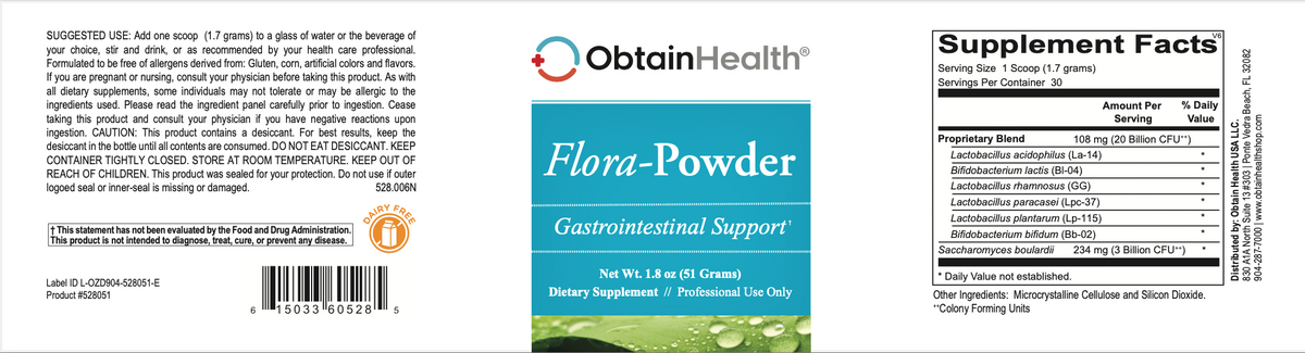 Flora-Powder Probiotic – Obtain Health Shop
